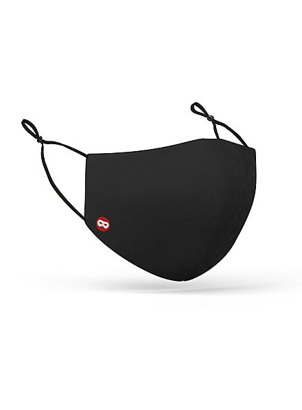 Stoffmaske schwarz - maskworld.com