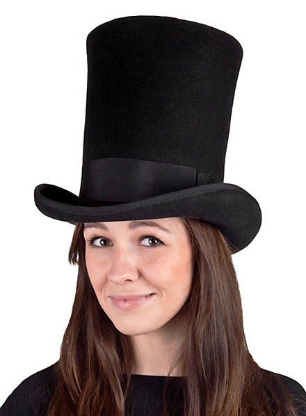 Lincoln Top Hat AB Hats 8" High Wool Stovepipe Top Hat - Satin Lined ...