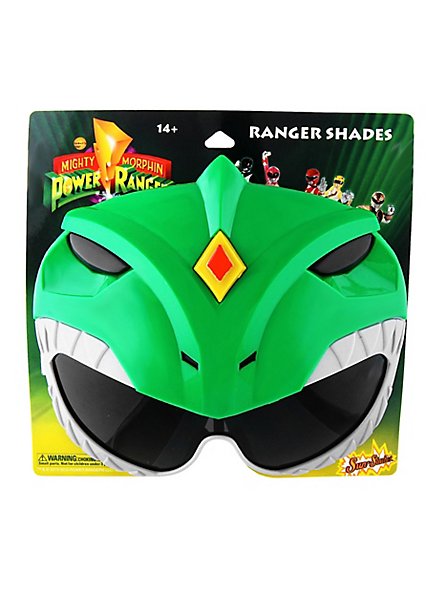 Sun Staches Green Power Ranger Party Glasses - maskworld.com