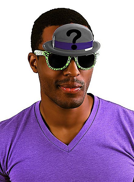 Sun Staches Riddler Party Glasses - maskworld.com