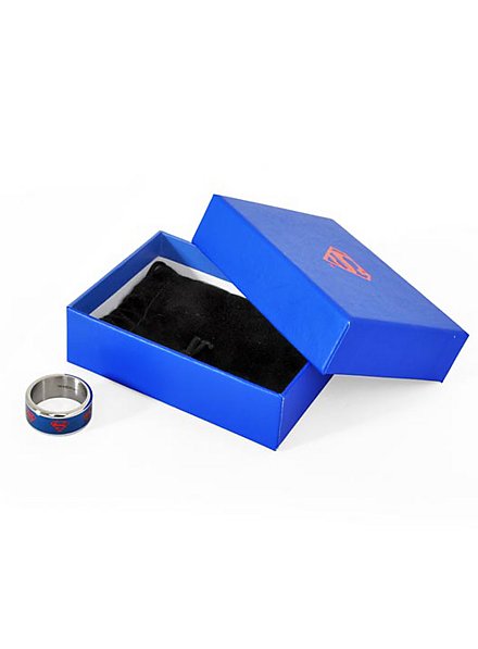 Superman - Anello con logo rotante blu - maskworld.com