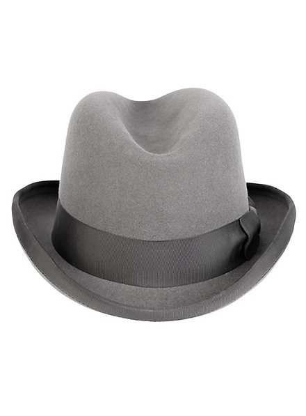 Trilby Hat – Grey Wool Felt “Winston” - maskworld.com