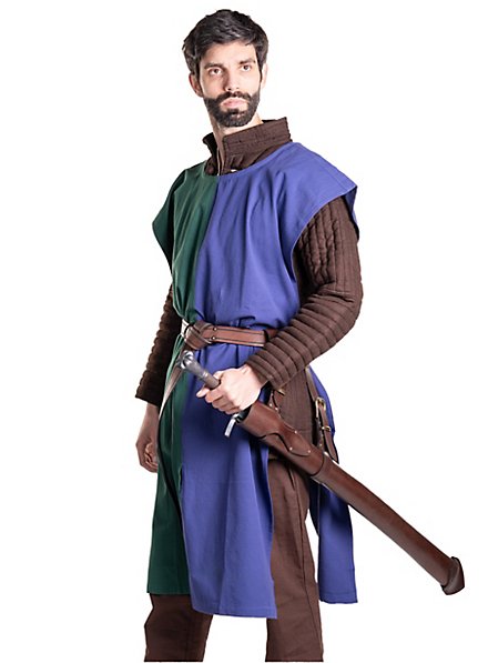 Tweekleurige wapenrok groen-blauw - maskworld.com