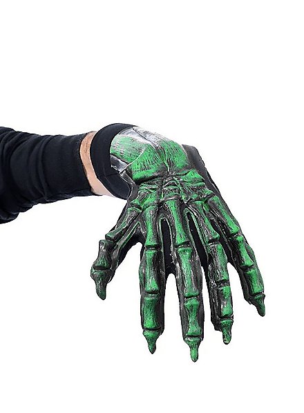UV bone hands green - maskworld.com