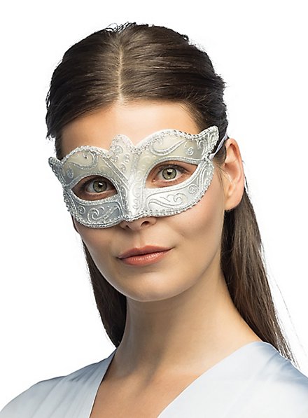 Venetian plastic mask silver - maskworld.com