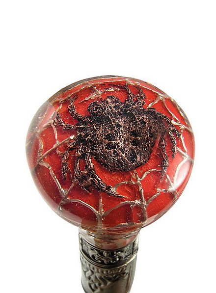 Walking stick with spider red - maskworld.com
