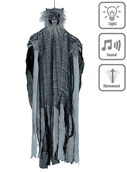 Werewolf Demon - Hanging Figure With Sound And Animation - maskworld.com