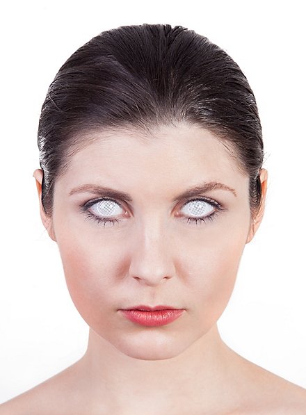 White Mesh Prescription Contact Lens - maskworld.com