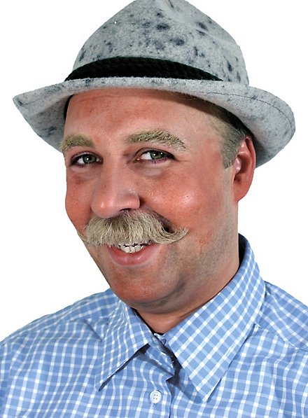 Wilhelm Moustache professionnelle en poils véritables - maskworld.com