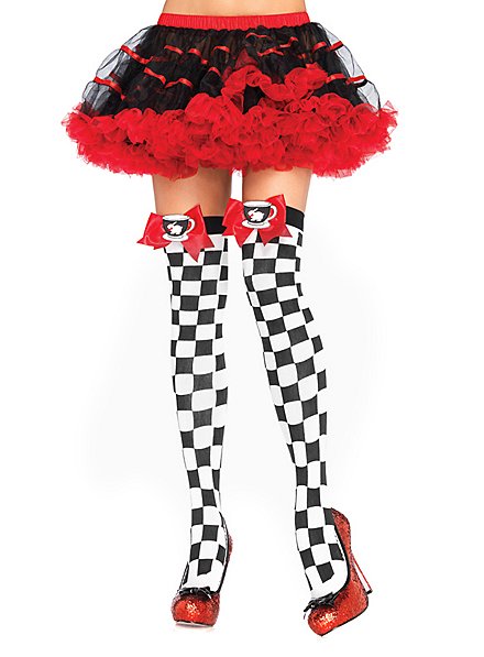 Wonderland Tea Party Overknee Stockings