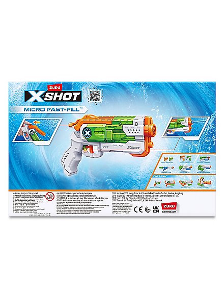 X-Shot Water Micro Fast-Fill Water Blaster - maskworld.com