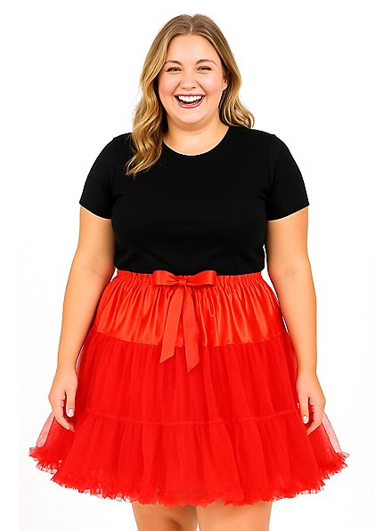 XXL ruffled tutu in red - maskworld.com