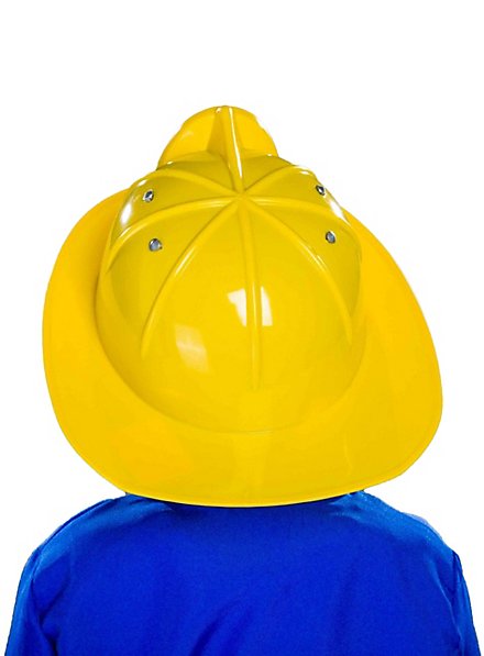 Yellow firefighter helmet for kids - maskworld.com
