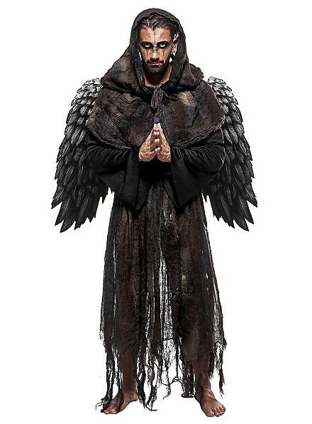 Zwarte engel kostuum voor mannen - maskworld.com