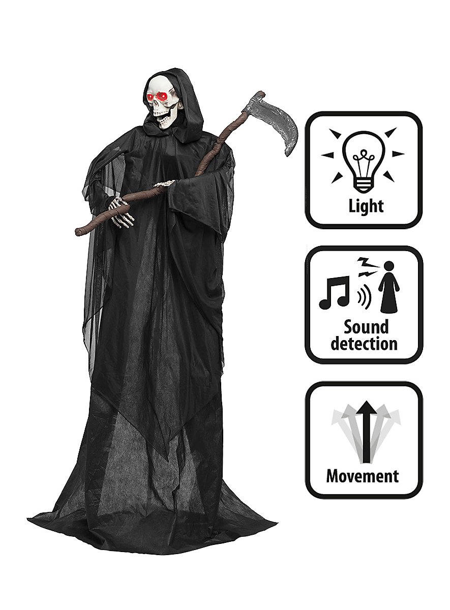 Animated grim reaper Halloween decoration with light and movements ...