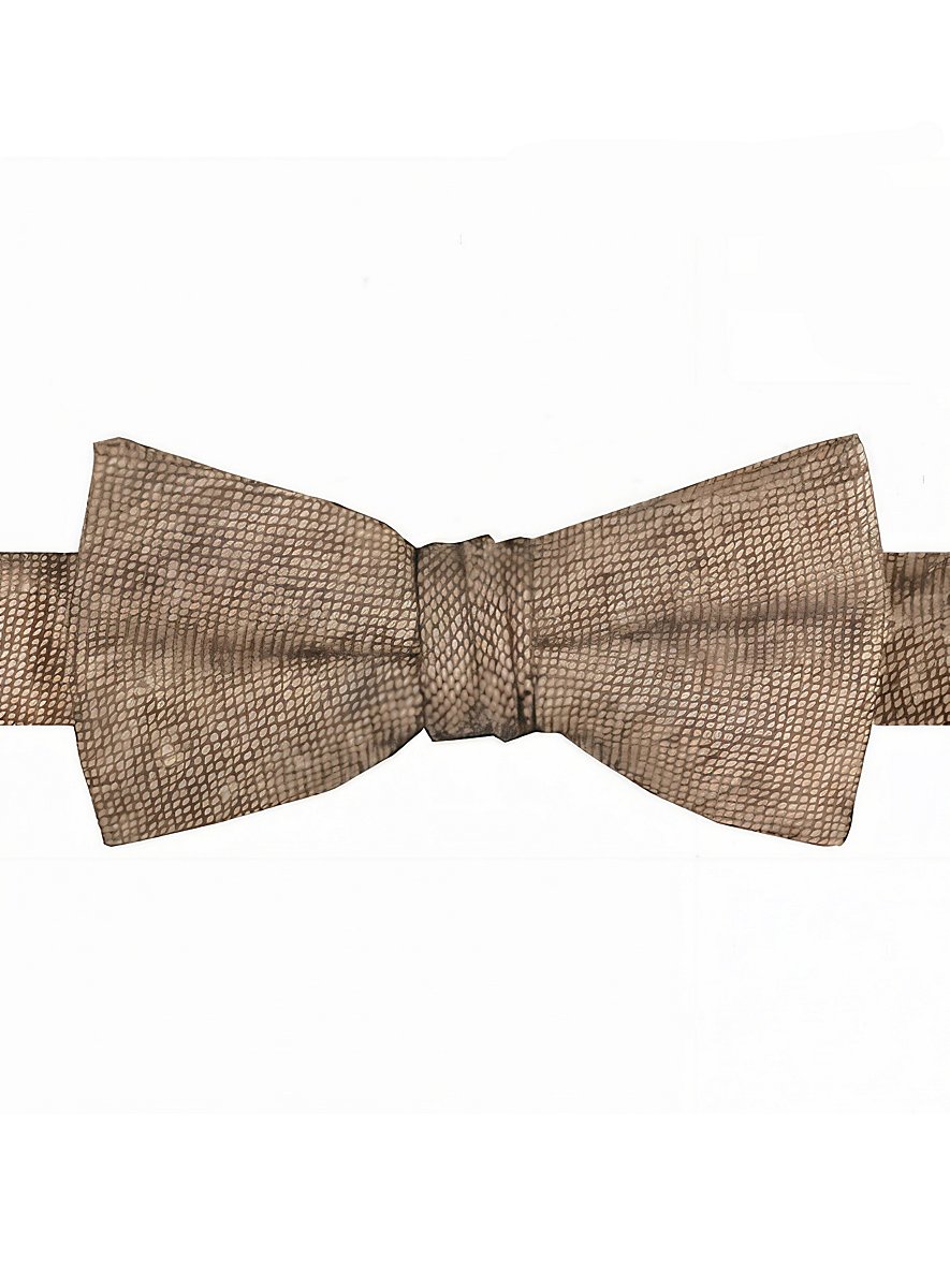 1920s Tweed Bow Tie in Beige - maskworld.com