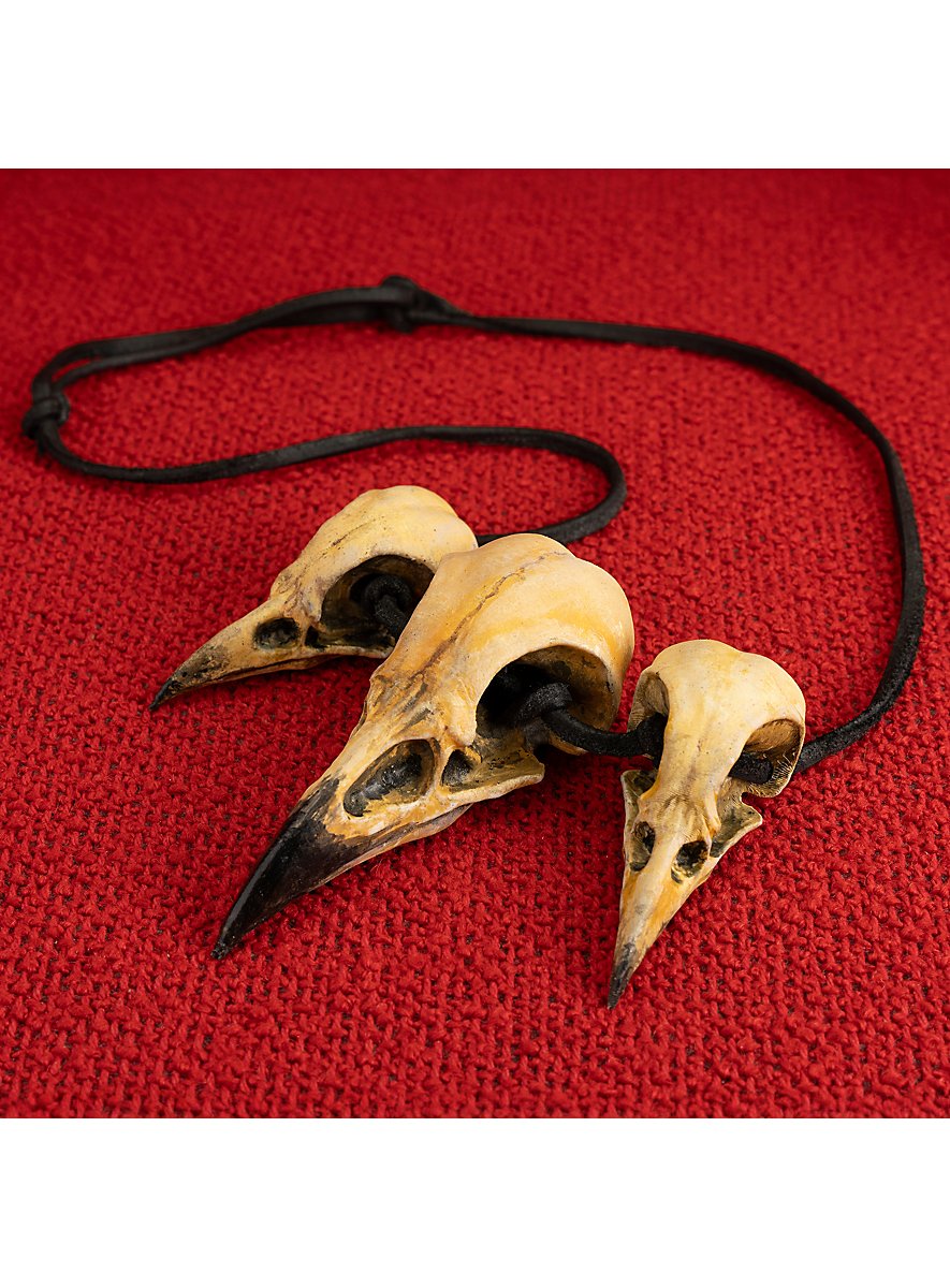 3D-printed crow skull for self-painting (7cm) - maskworld.com