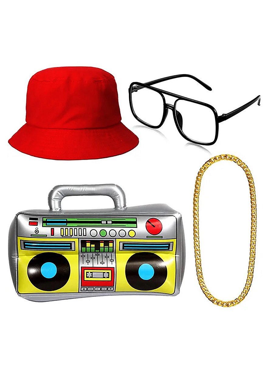 80er Hip Hop Accessoire-Set - maskworld.com
