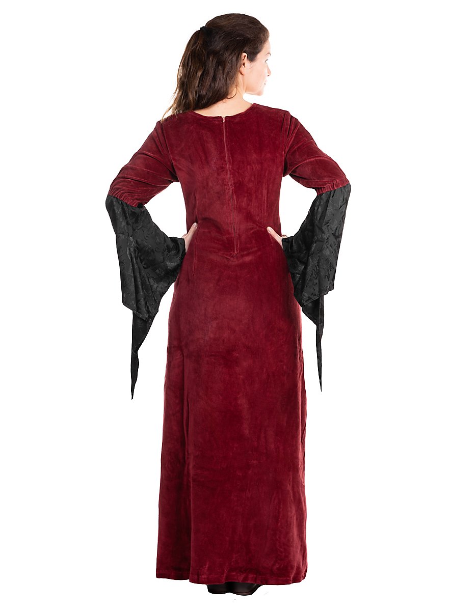 Abito da maga in velluto rosso-nero - maskworld.com