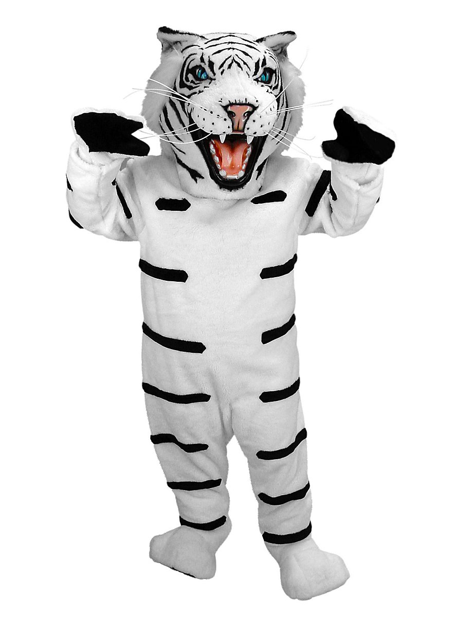Albino Tiger Maskot - maskworld.com