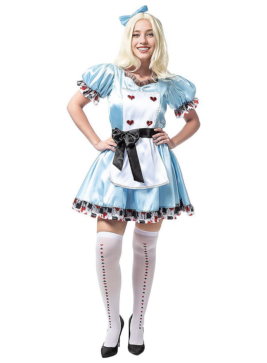 Alice in Wonderland satin dress - maskworld.com