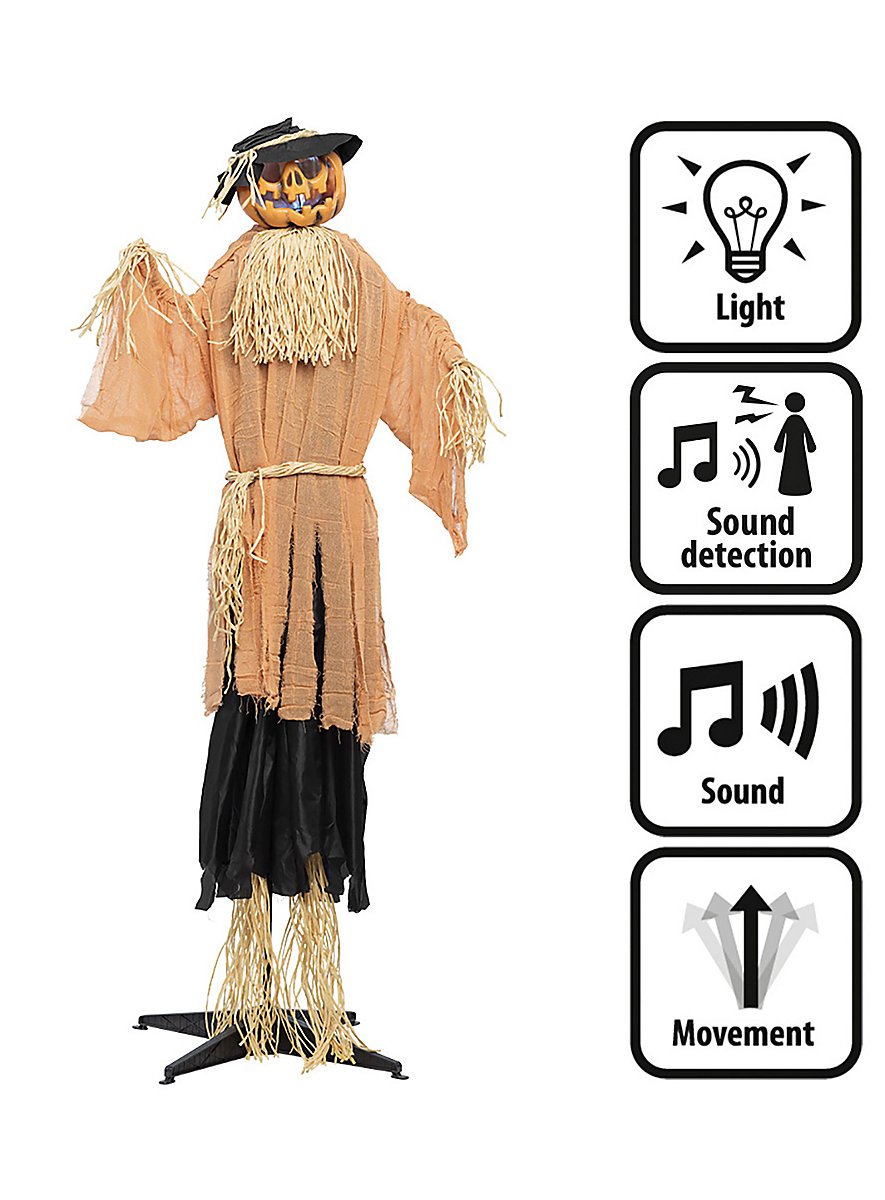Animated Scarecrow Halloween Decoration With Light And Movement ...
