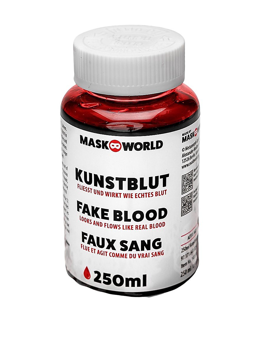 Artificial blood bottle 250 ml - film blood - maskworld.com
