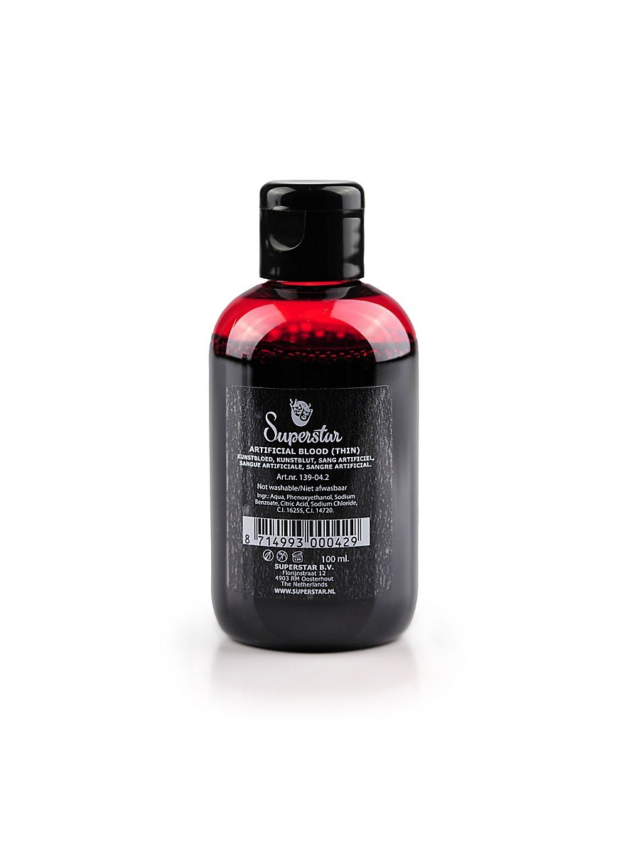 Artificial blood thin liquid 100 ml - maskworld.com