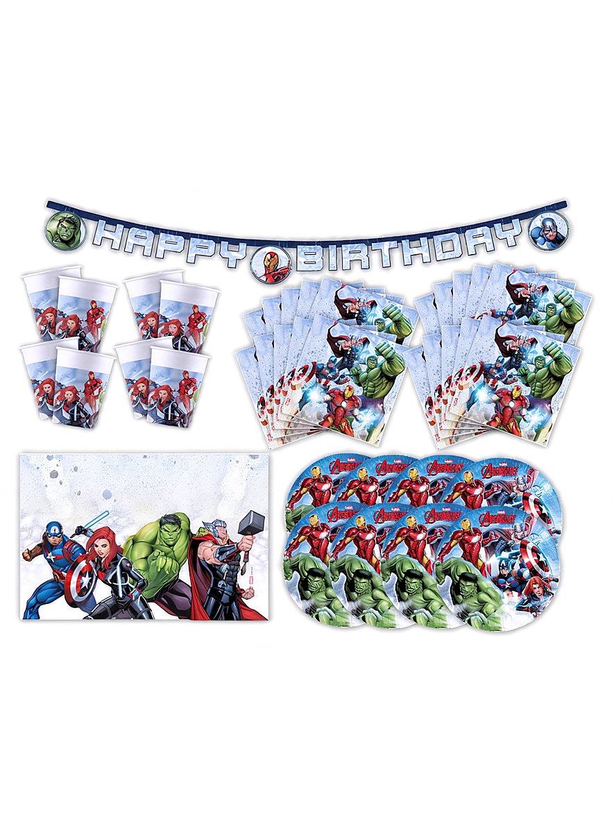 Avengers Infinity Stones – party box, 38 pieces - maskworld.com