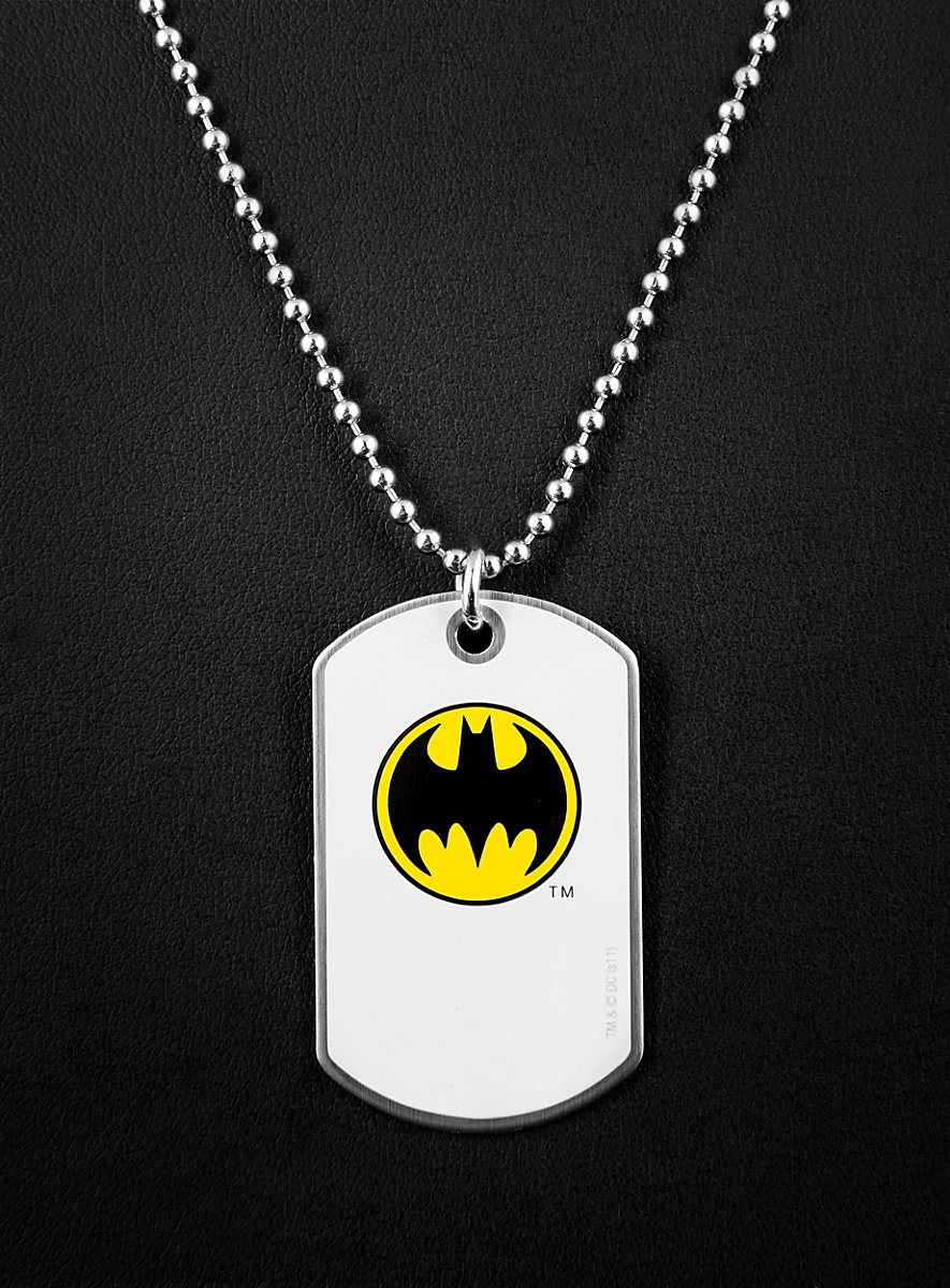 Batman Dog Tag running white - maskworld.com