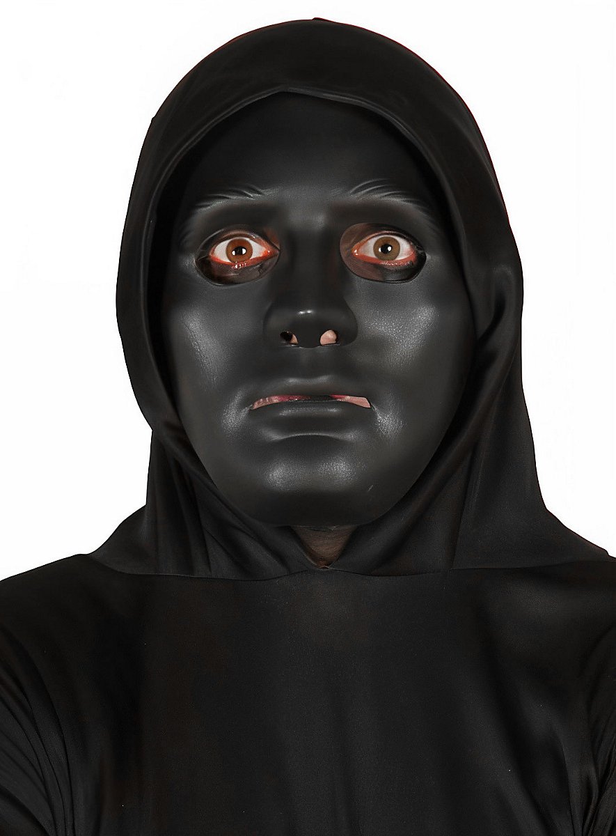 Black Pantomime Half Mask - maskworld.com