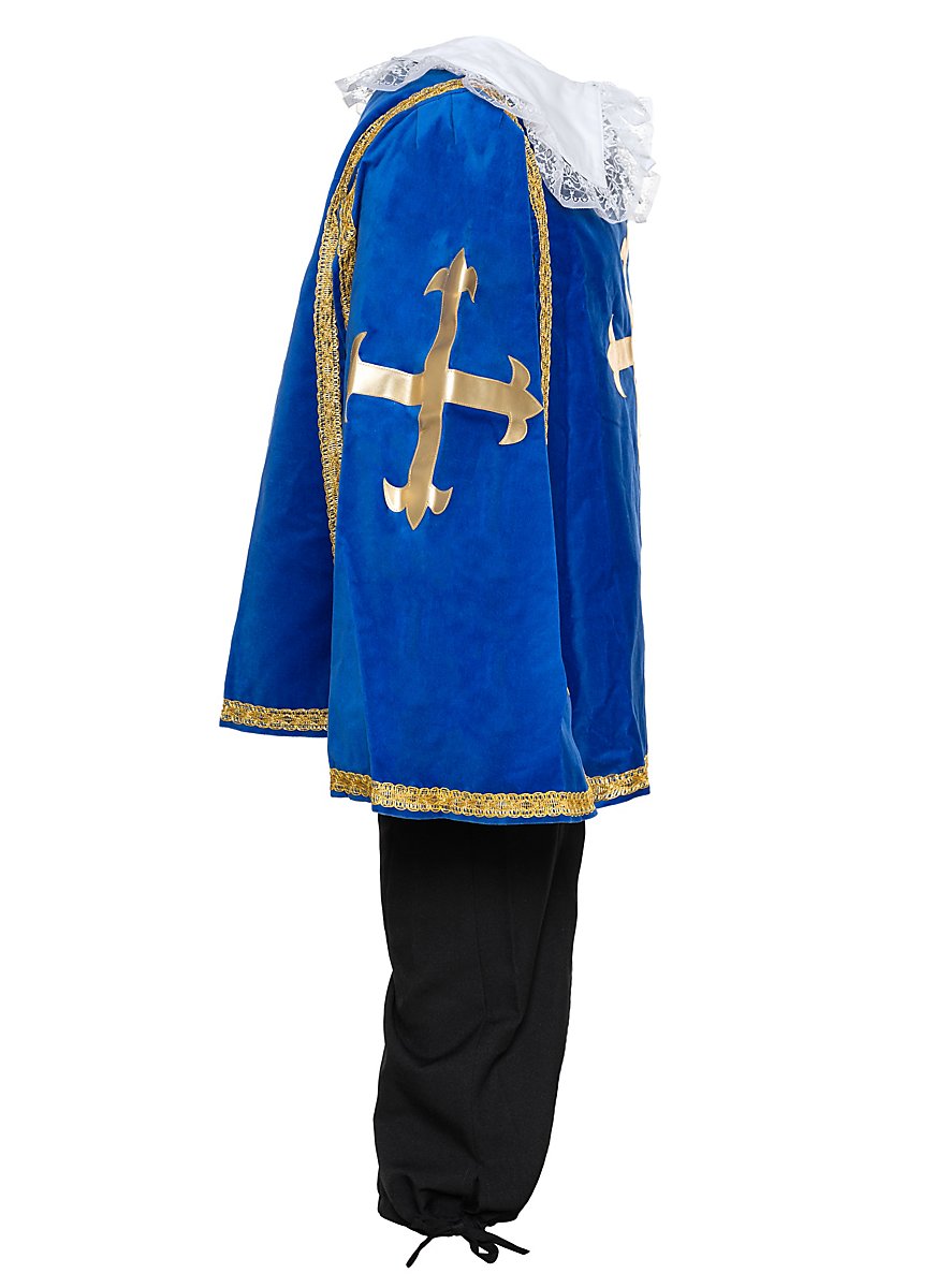 Blauer Musketier Kostüm - maskworld.com