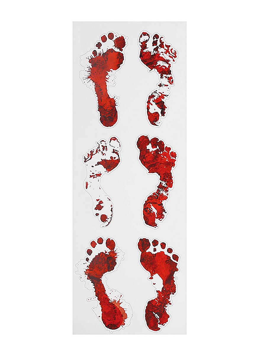 Bloody Footprints - Decorative Stickers - maskworld.com