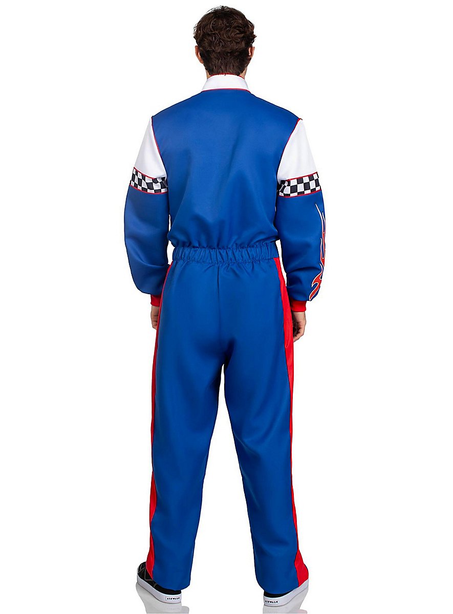 Blue And White Racing Driver Costume - maskworld.com