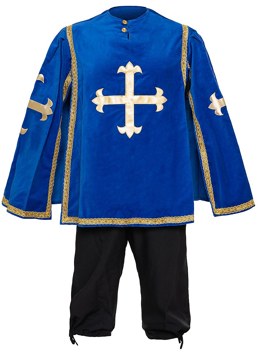 Blue musketeer costume - maskworld.com