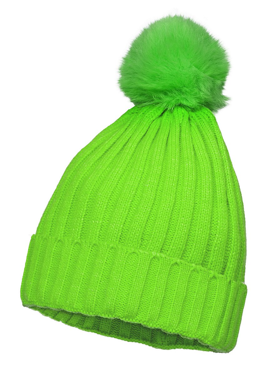 Bobble muts neon-groen - maskworld.com