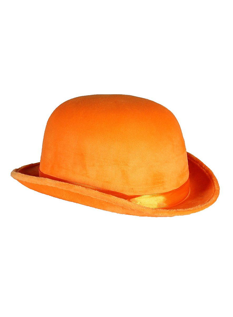 Bombetta piatta arancione neon - maskworld.com