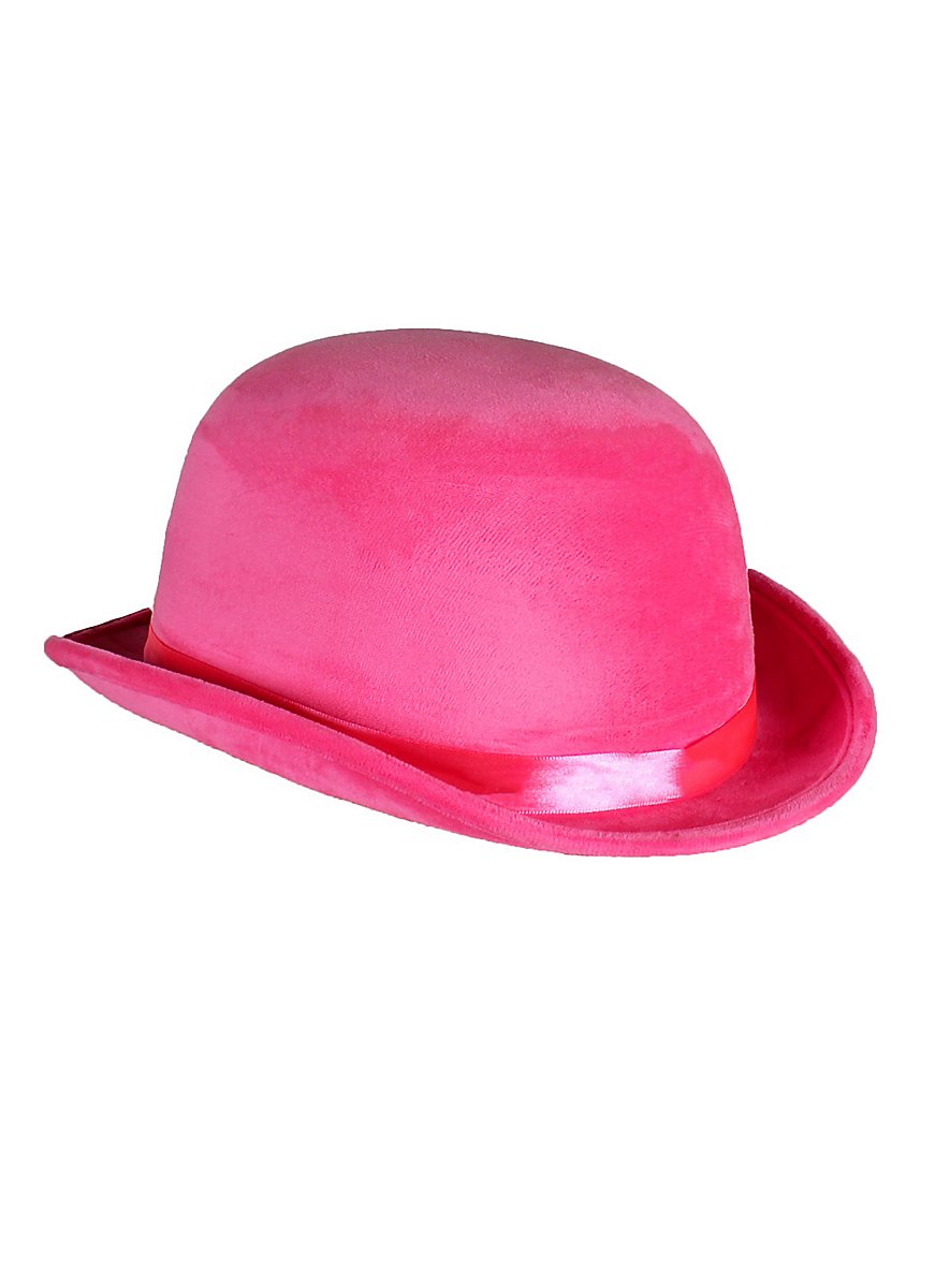 Bombetta piatta rosa neon - maskworld.com
