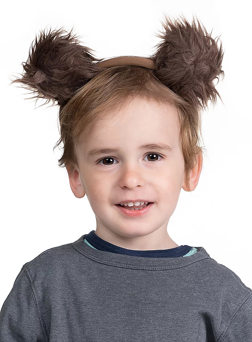 Brown bear ears for children - maskworld.com