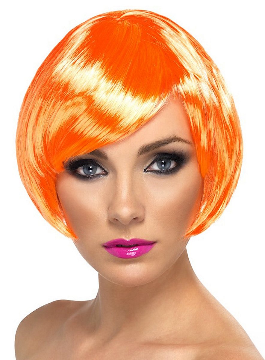 Bubi head wig orange - maskworld.com