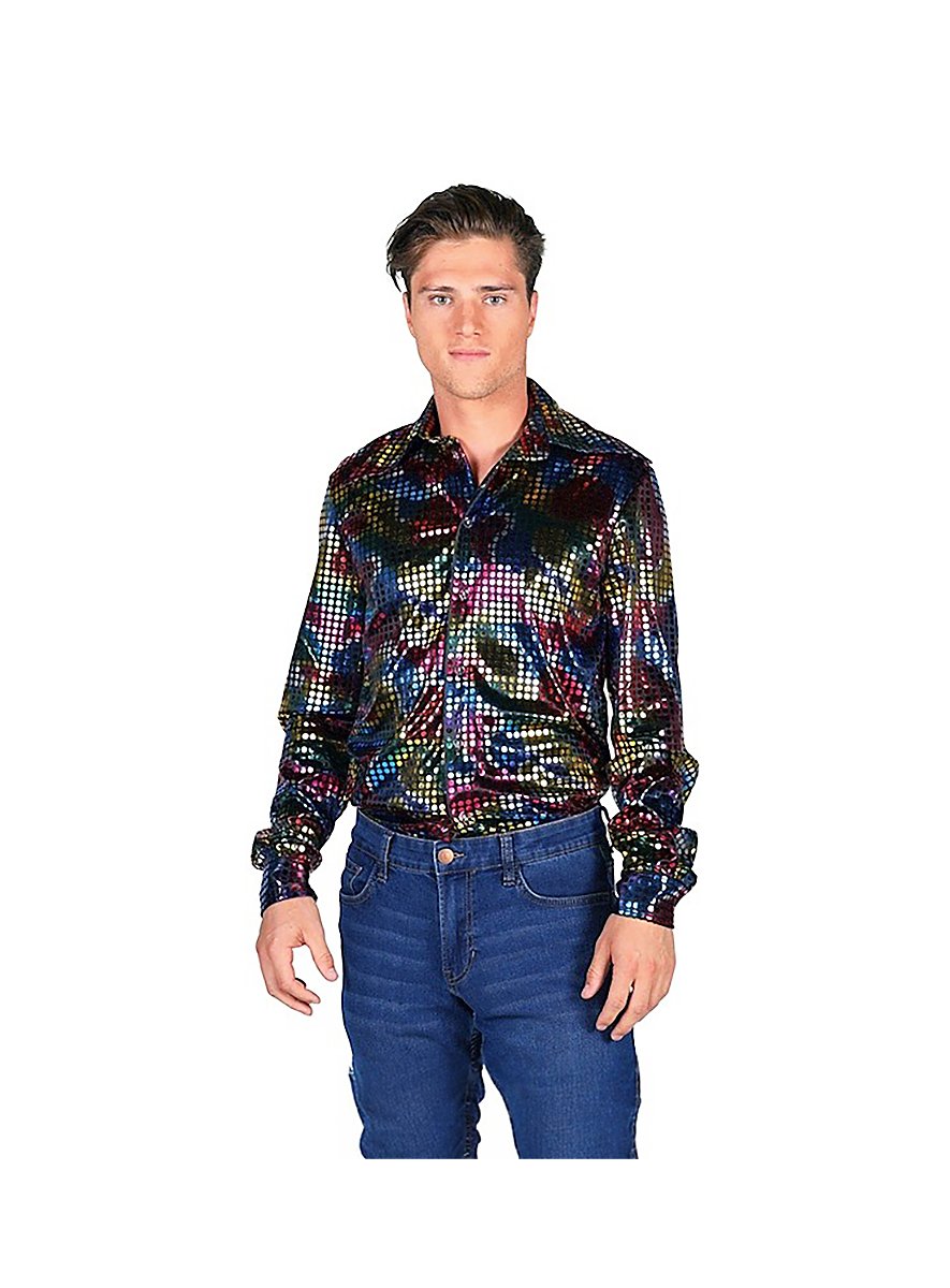 Camicia da discoteca nera - maskworld.com