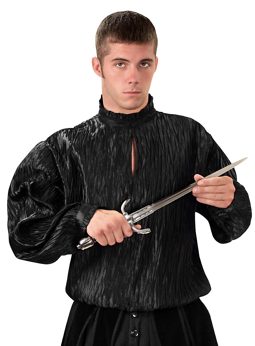 Camicia da Tudor | camicia reale nera - maskworld.com