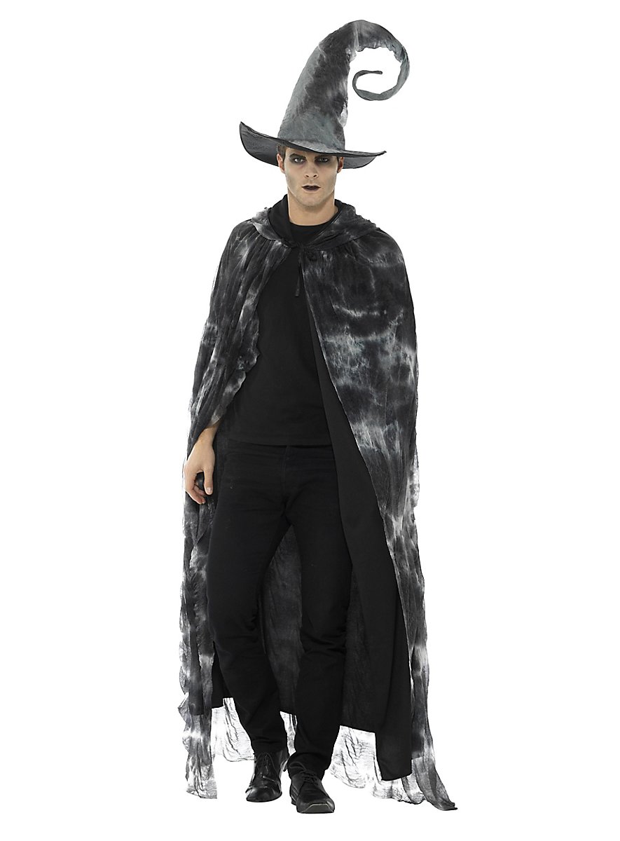 Cape à capuche de mage noir - maskworld.com