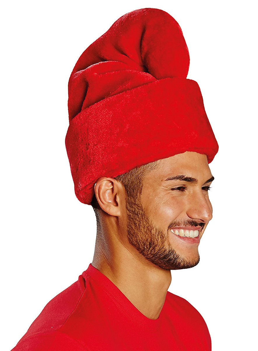 Cappello da nano in peluche rosso - maskworld.com