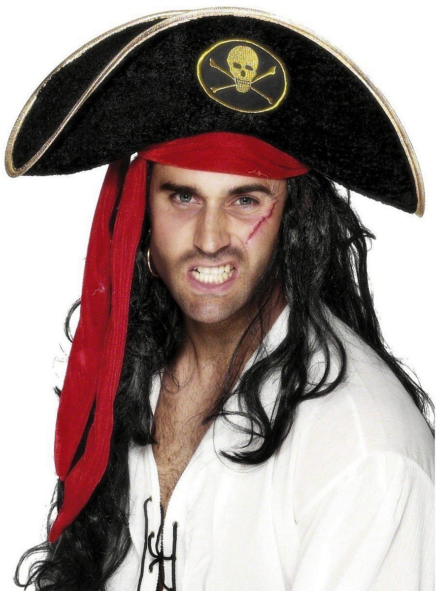 Cappello da pirata Jolly Roger - maskworld.com