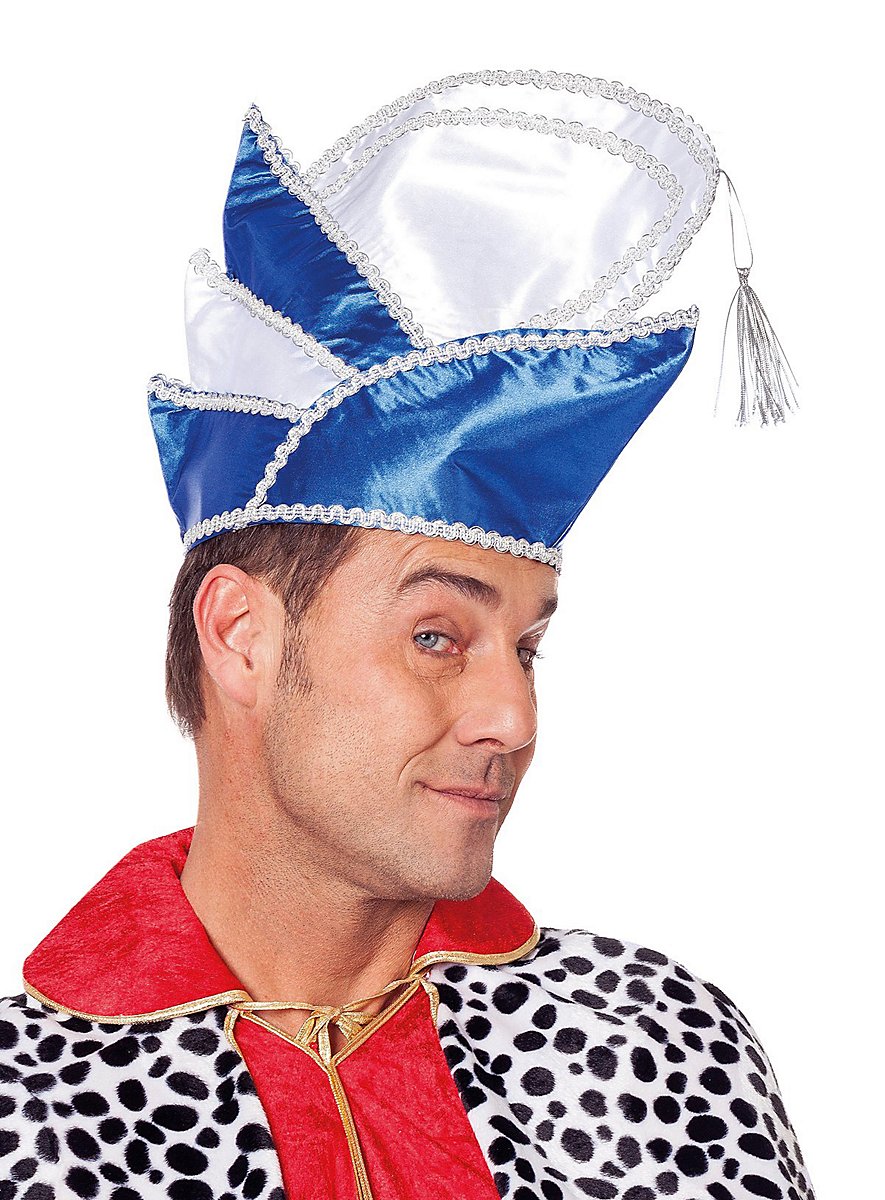 Carnival prince cap blue and white - maskworld.com