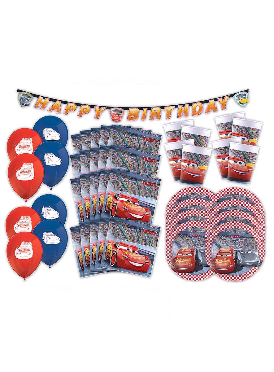 Cars III party box, 45 pieces - maskworld.com