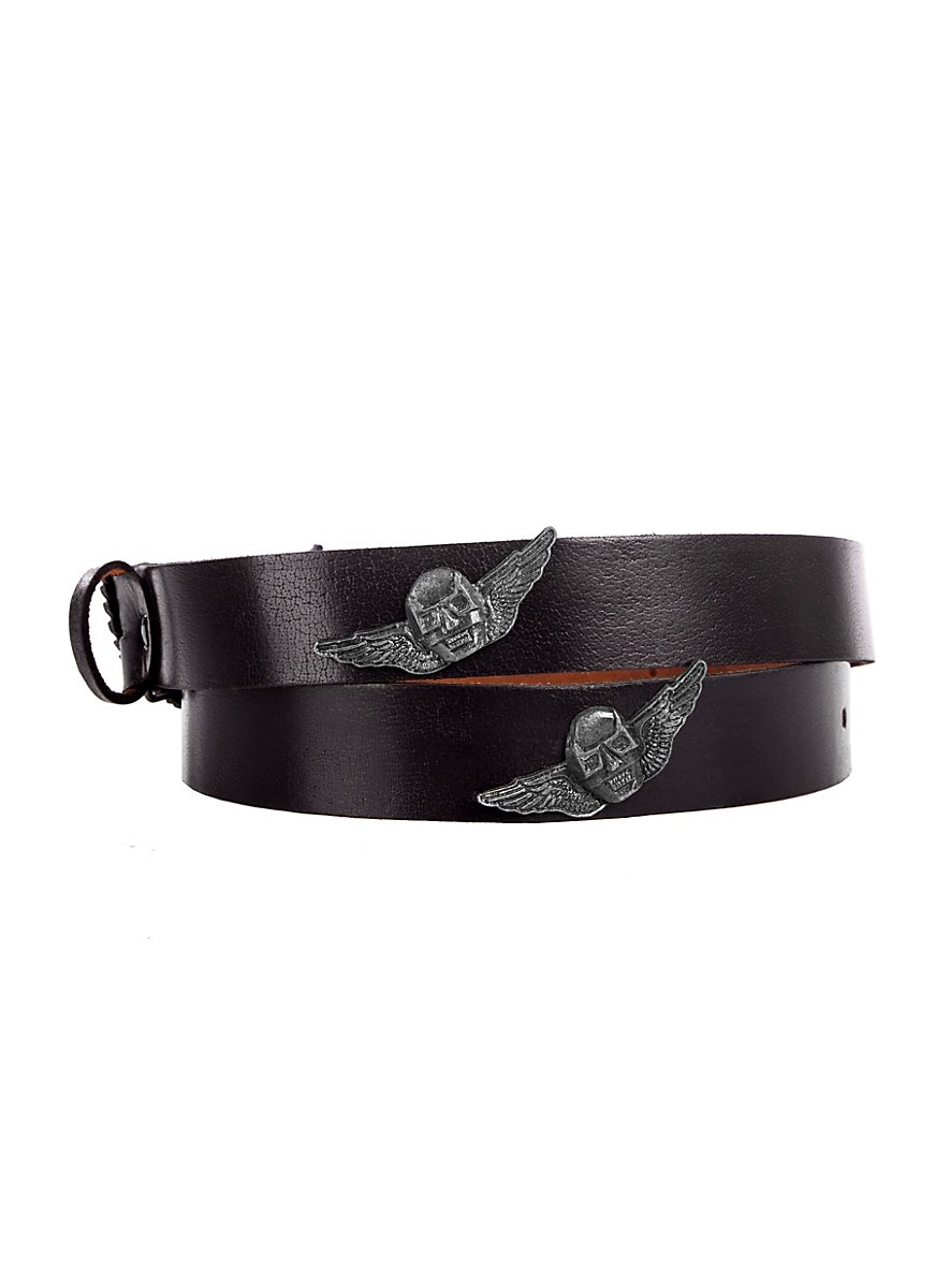 Cintura con teschio alato - maskworld.com