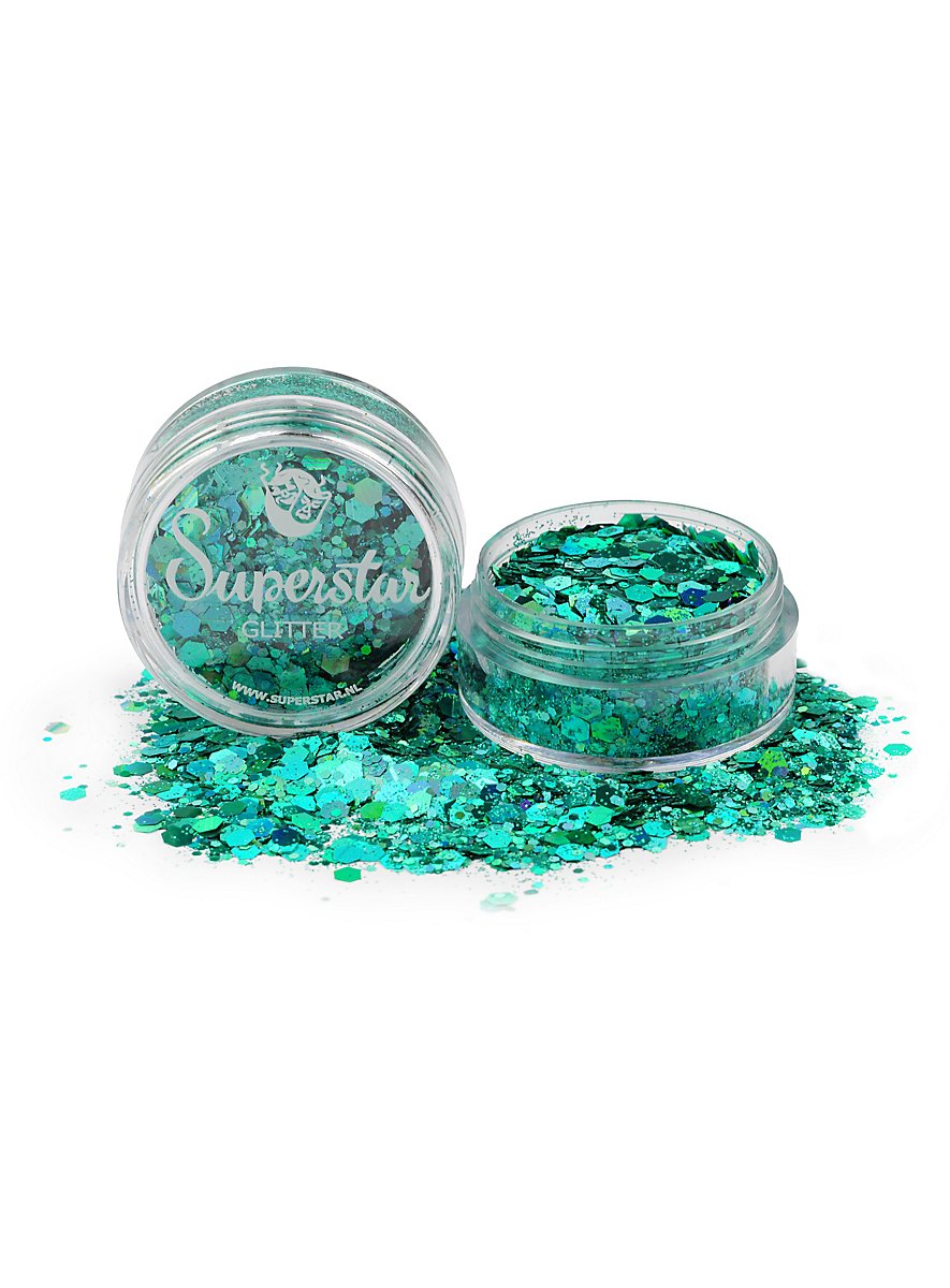 Coarse glitter laser turquoise 8 ml - maskworld.com