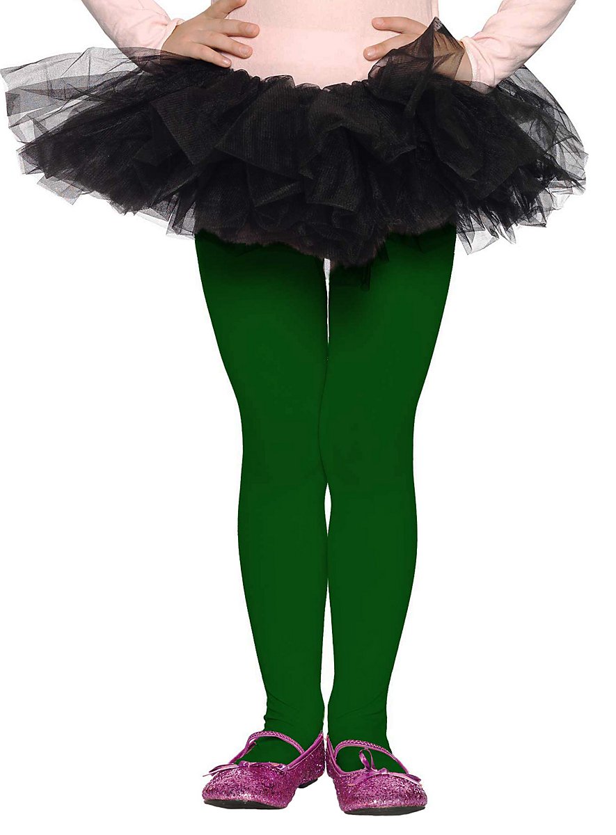 Collant per bambini verde scuro - maskworld.com